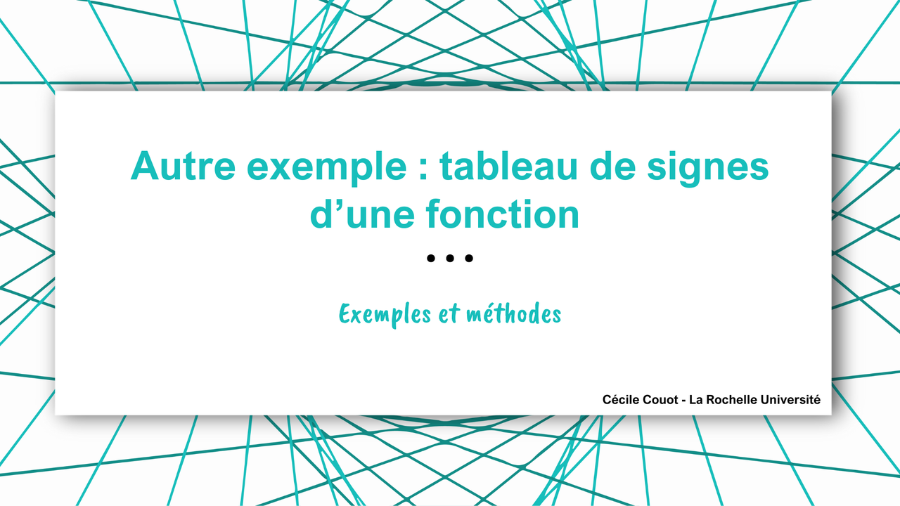 POD - Remise à niveau en maths - 5-2 Propriétés des courbes et ...
